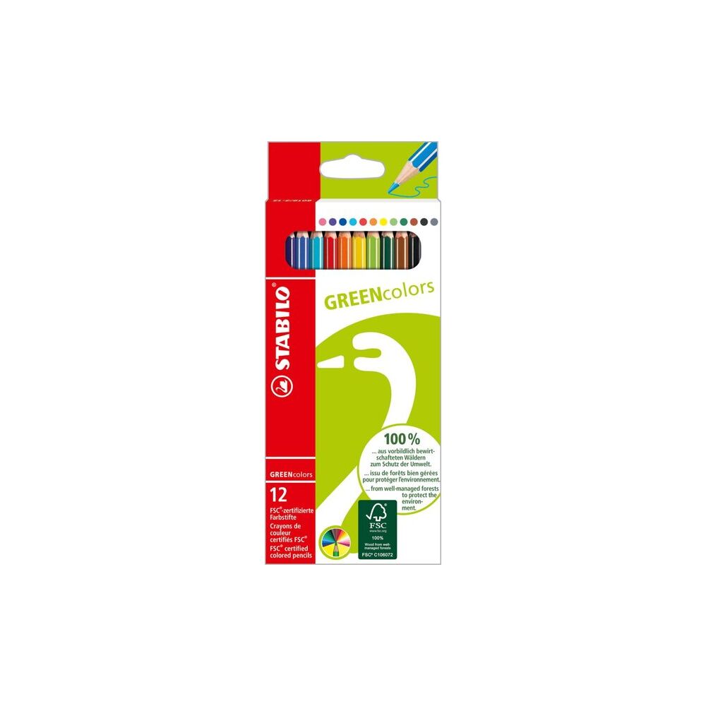 STABILO GREENcolors 12er Etui FSC-zertifizierter Buntstift - kaufen b